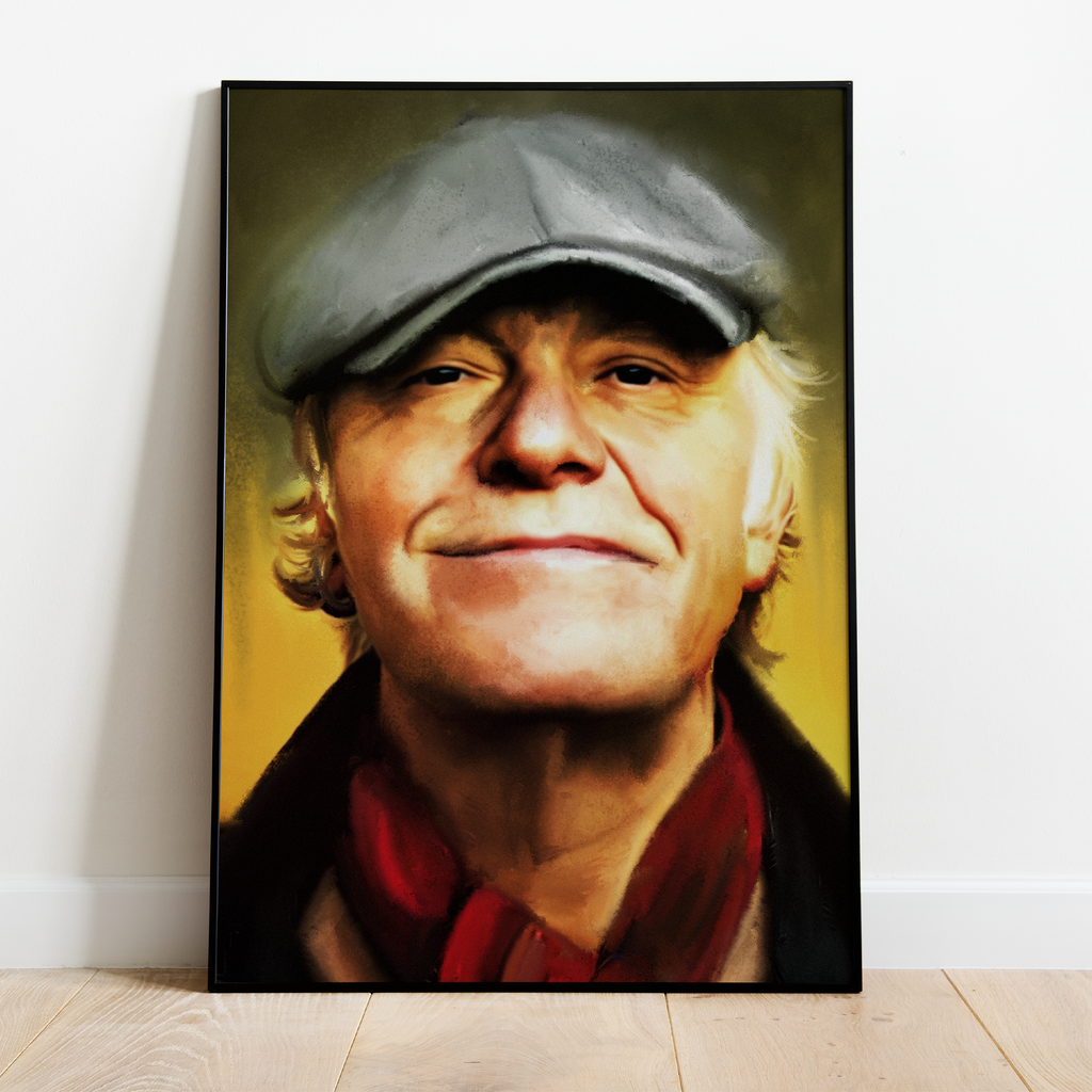 Kim Larsen portrætmaleri Fås nu som plakat | Justkarikatur.dk – Just ...