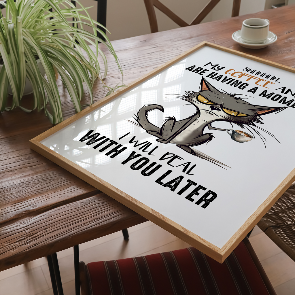 Sjov Citatplakat - Spred Glæde og Humor i Dit Hjem – Just Karikatur