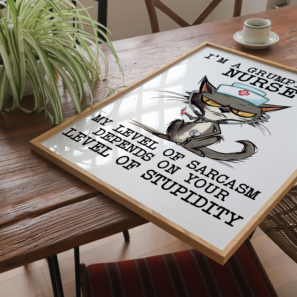 Sjov Citatplakat - Skab Daglig Glæde med Smil og Humor – Just Karikatur